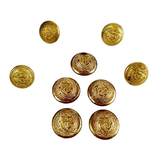 Accessories | Lot Of Vintage Naval Navy Us Coast Guard Anchor Eagle ...